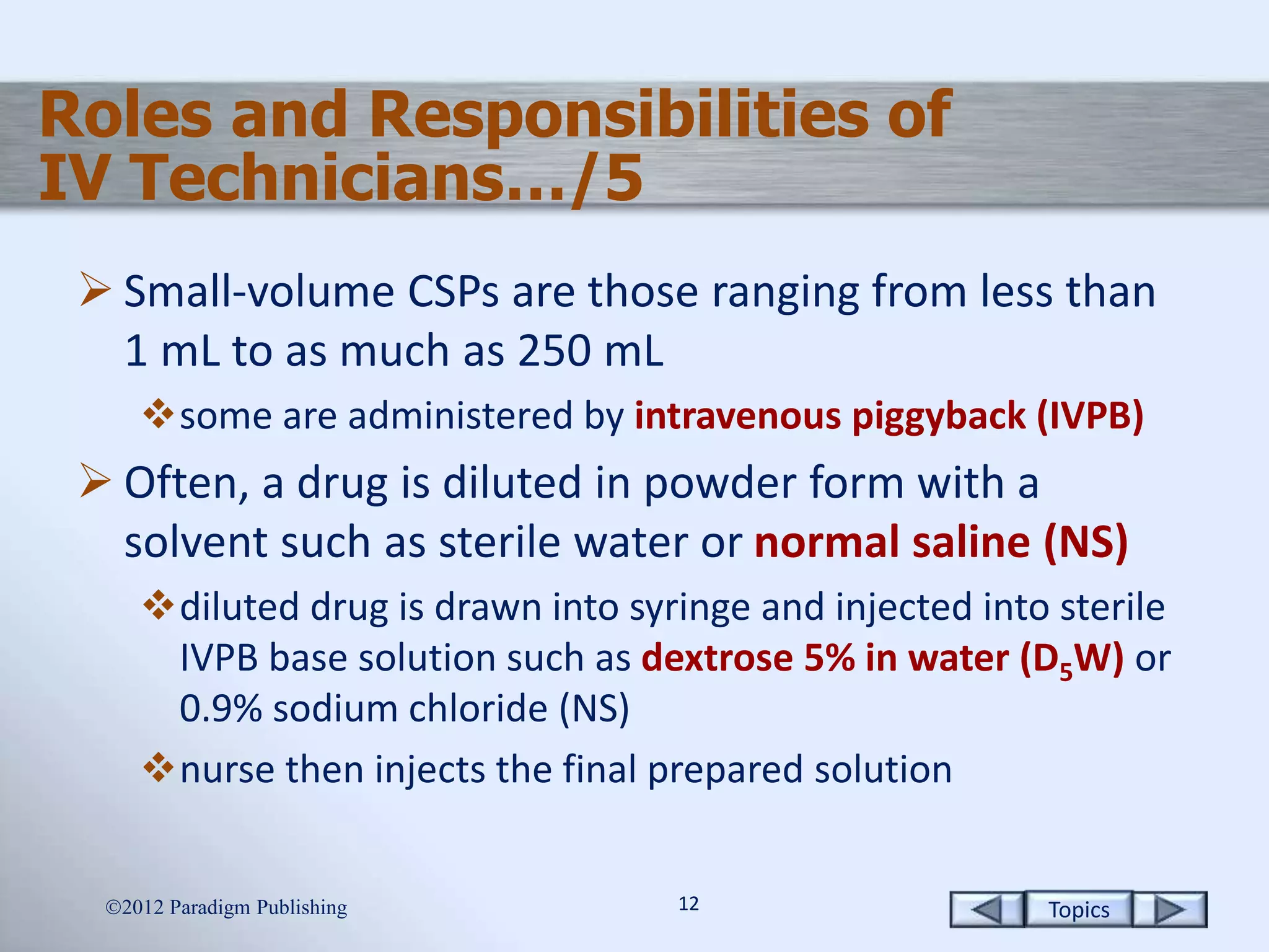 Sterile Compounding as a Pharmacy Technician | PPTX