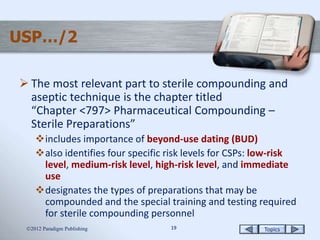 Sterile Compounding as a Pharmacy Technician | PPTX