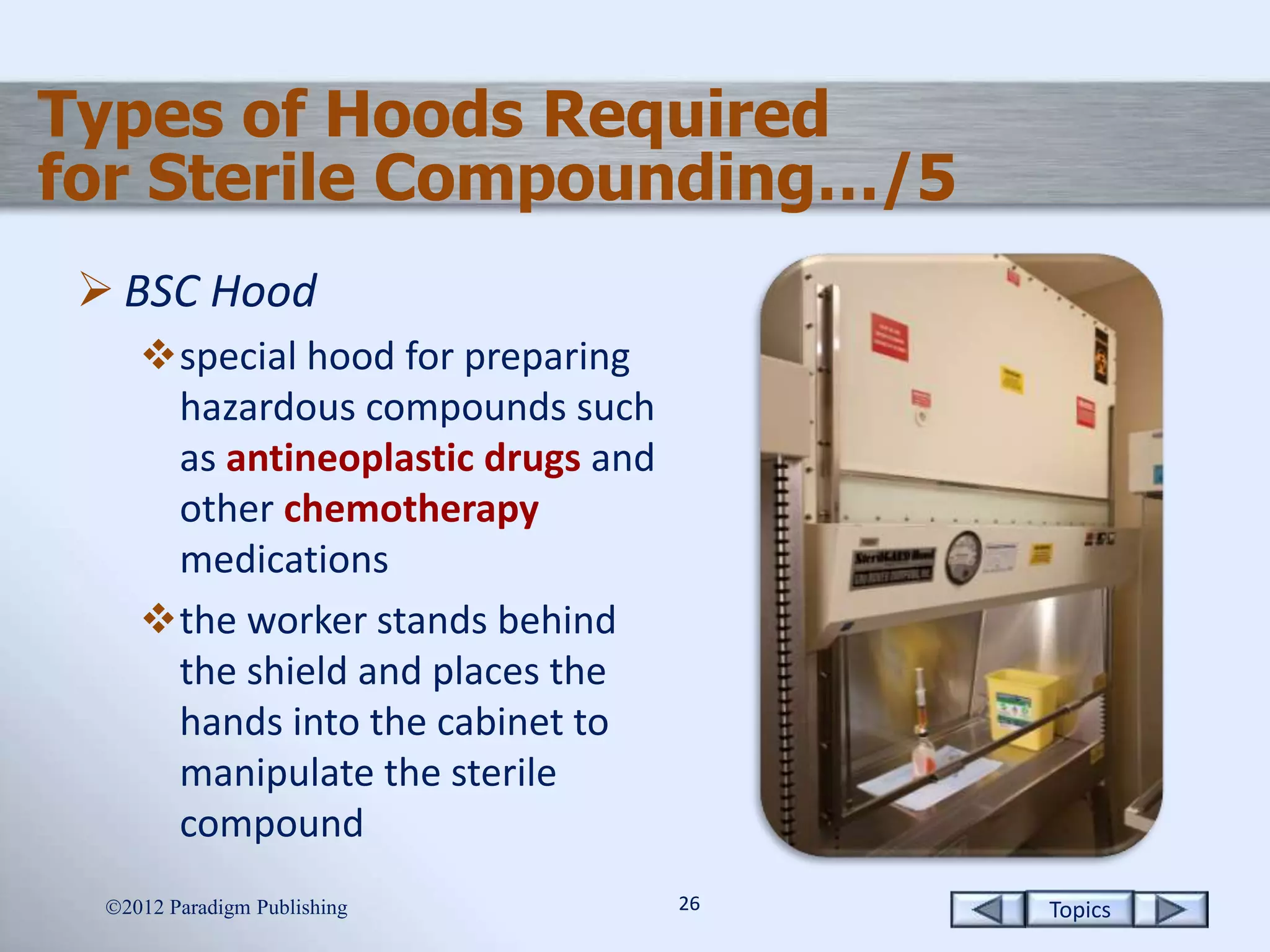 The Sterile Compounding Environment | PPTX