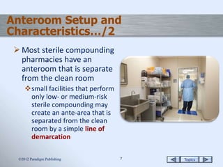 The Sterile Compounding Environment | PPTX