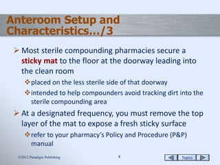The Sterile Compounding Environment | PPTX