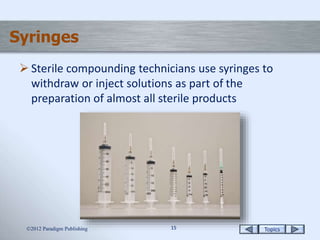 Sterile Compounding Supplies | PPTX