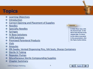 Sterile Compounding Supplies | PPTX