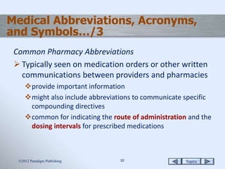 Medication Orders and Labeling | PPTX