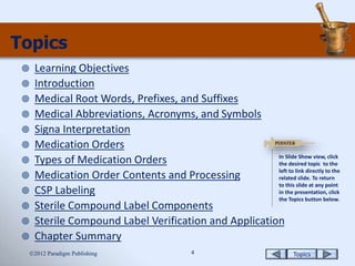 Medication Orders and Labeling | PPTX