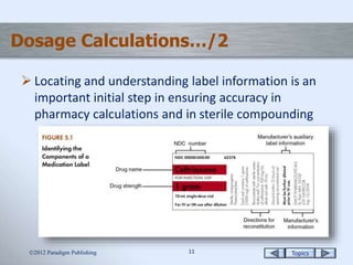 Calculations for Sterile Compounding | PPTX