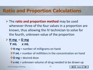 Calculations for Sterile Compounding | PPTX