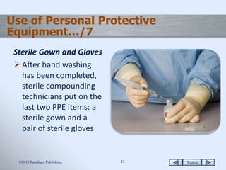 Aseptic Garbing, Hand Washing, and Gloving | PPTX
