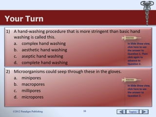 Aseptic Garbing, Hand Washing, and Gloving | PPTX
