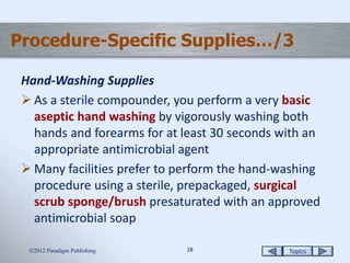 Aseptic Garbing, Hand Washing, and Gloving | PPTX
