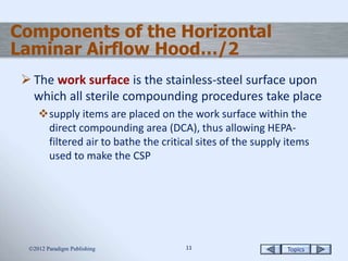 Cleaning the Horizontal Laminar Flow Hood | PPTX