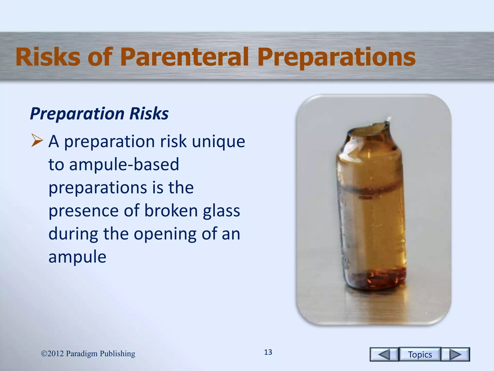 Ampule-Based Preparations | PPTX