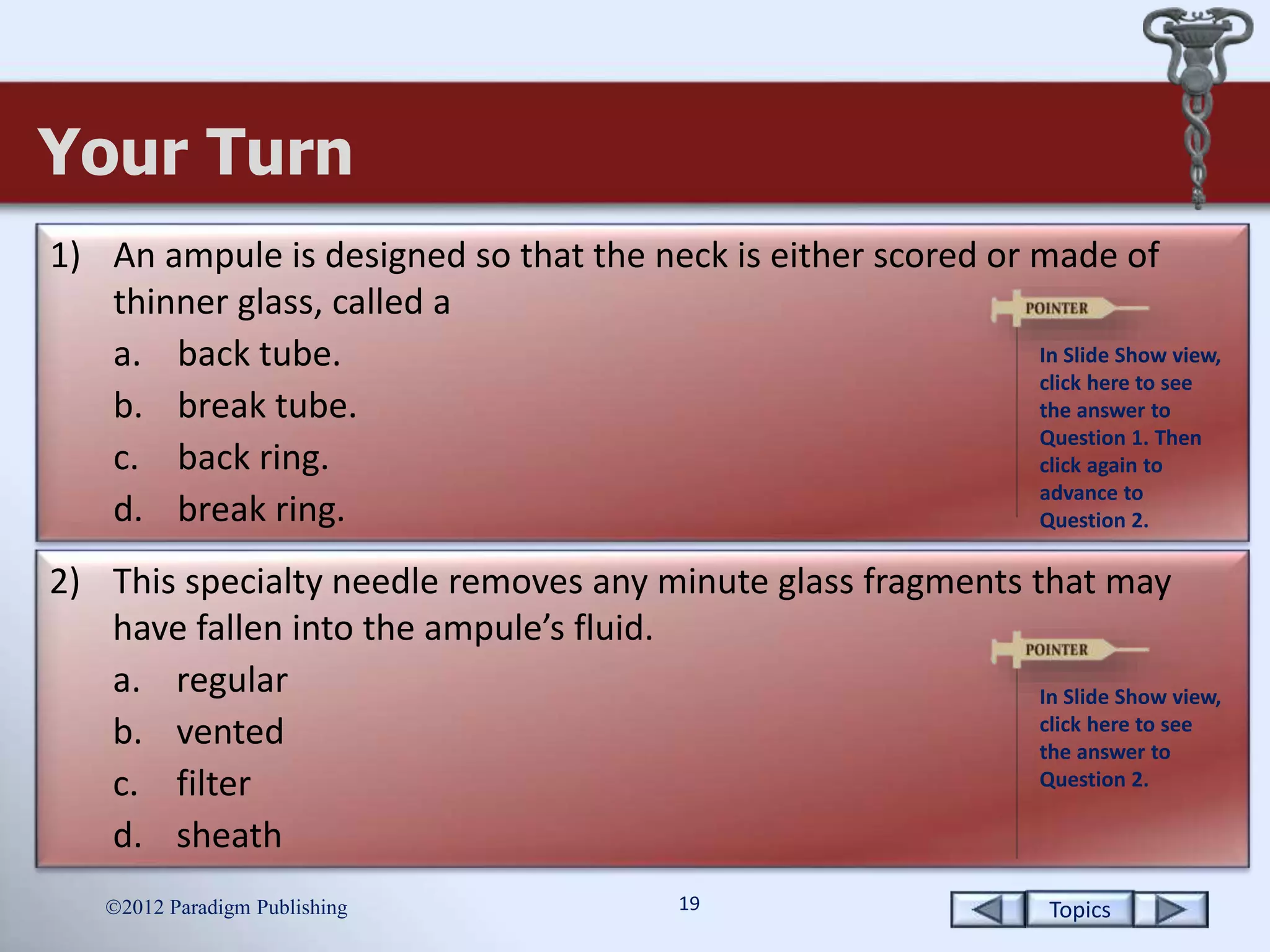 Ampule-Based Preparations | PPTX