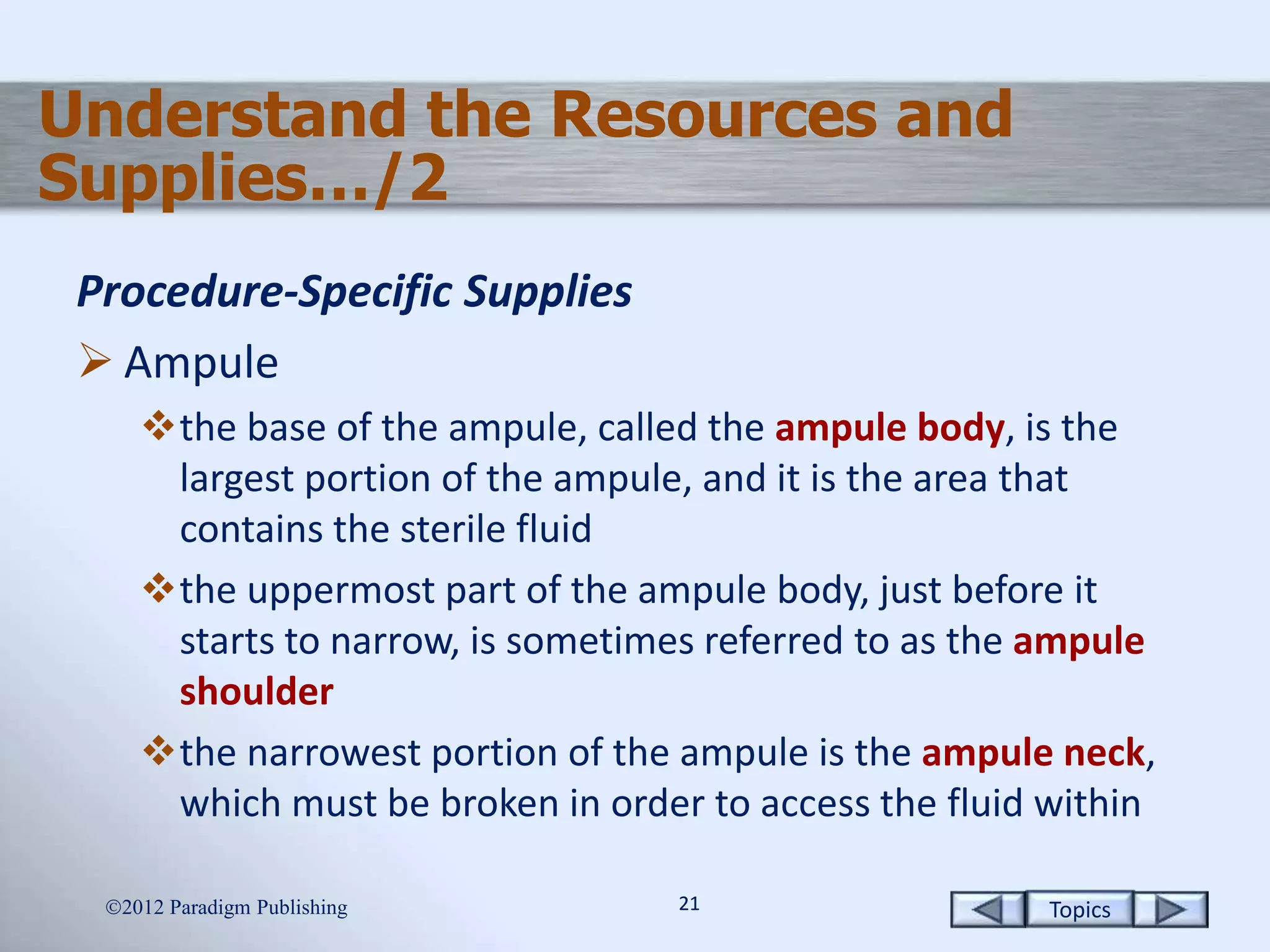 Ampule-Based Preparations | PPTX