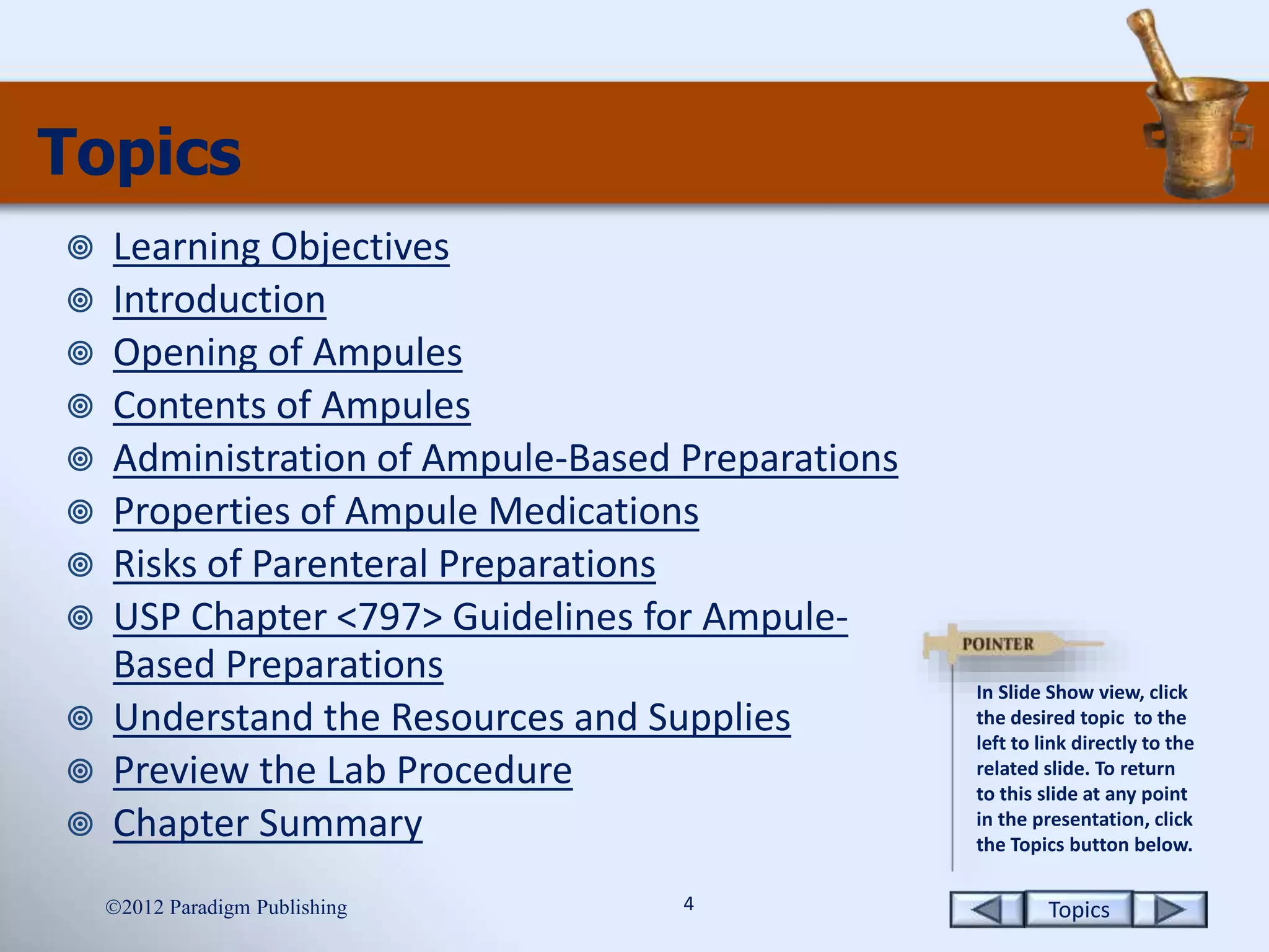 Ampule-Based Preparations | PPTX