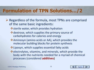 Total Parenteral Nutrition | PPTX