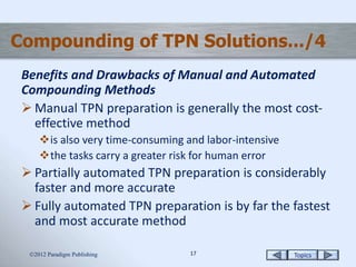 Total Parenteral Nutrition | PPTX | Digestive Disorders | Diseases and ...