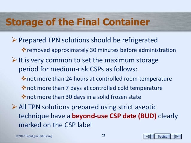 Total Parenteral Nutrition