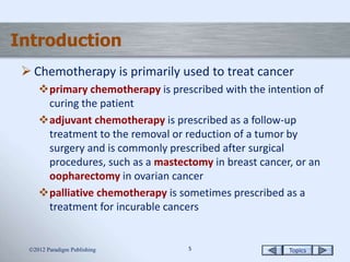 Chemotherapy Products and Procedures | PPTX