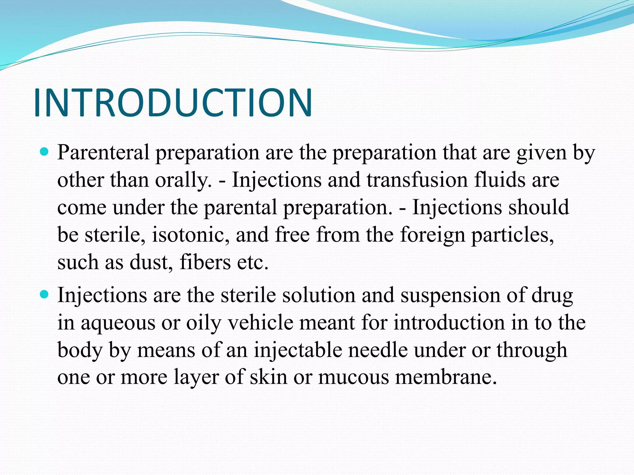 Sterile dosage forms d.pharmacy | PPTX