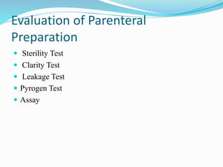 Sterile dosage forms d.pharmacy | PPTX | First Aid | Injuries