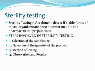 Sterile dosage forms d.pharmacy | PPTX