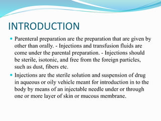 Sterile dosage forms d.pharmacy | PPTX