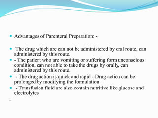 Sterile dosage forms d.pharmacy | PPTX