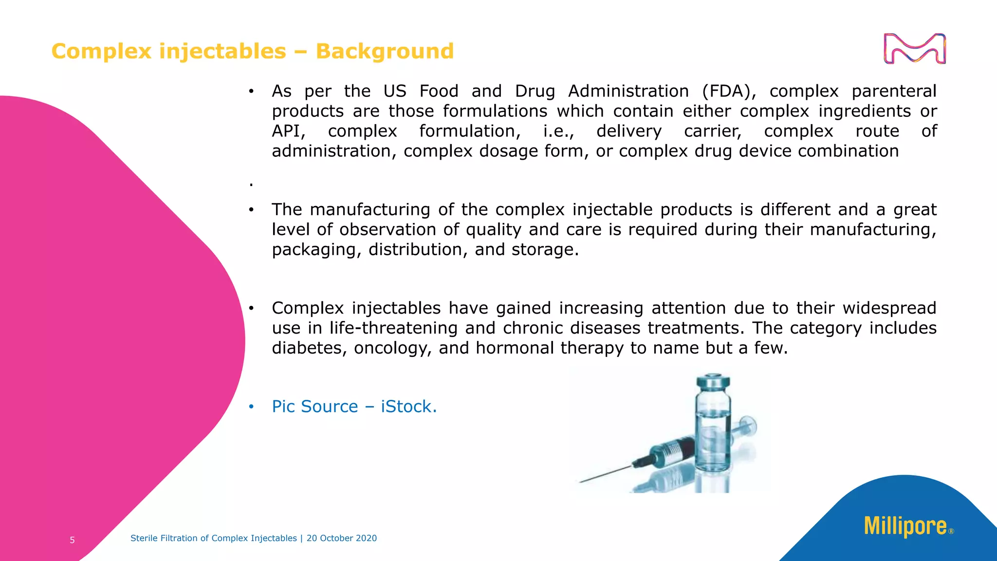 Sterile Filtration Of Complex Injectables By Partha Banerjee Pptx Infectious Diseases