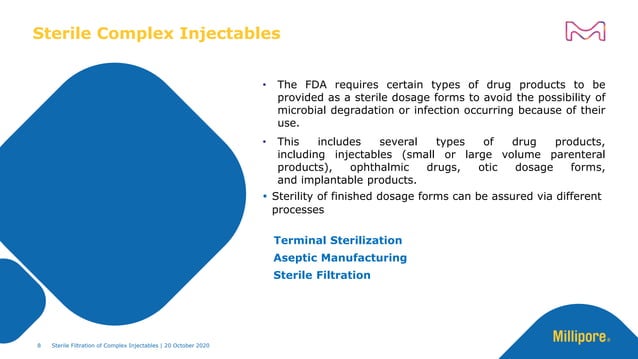 Sterile filtration of complex injectables by Partha Banerjee | PPT