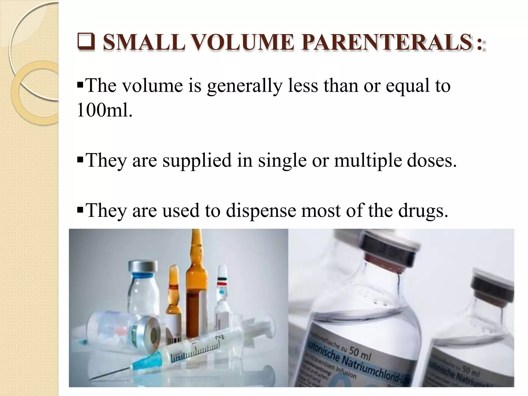 Sterile formulations – large and small volume parenterals (1).pptx