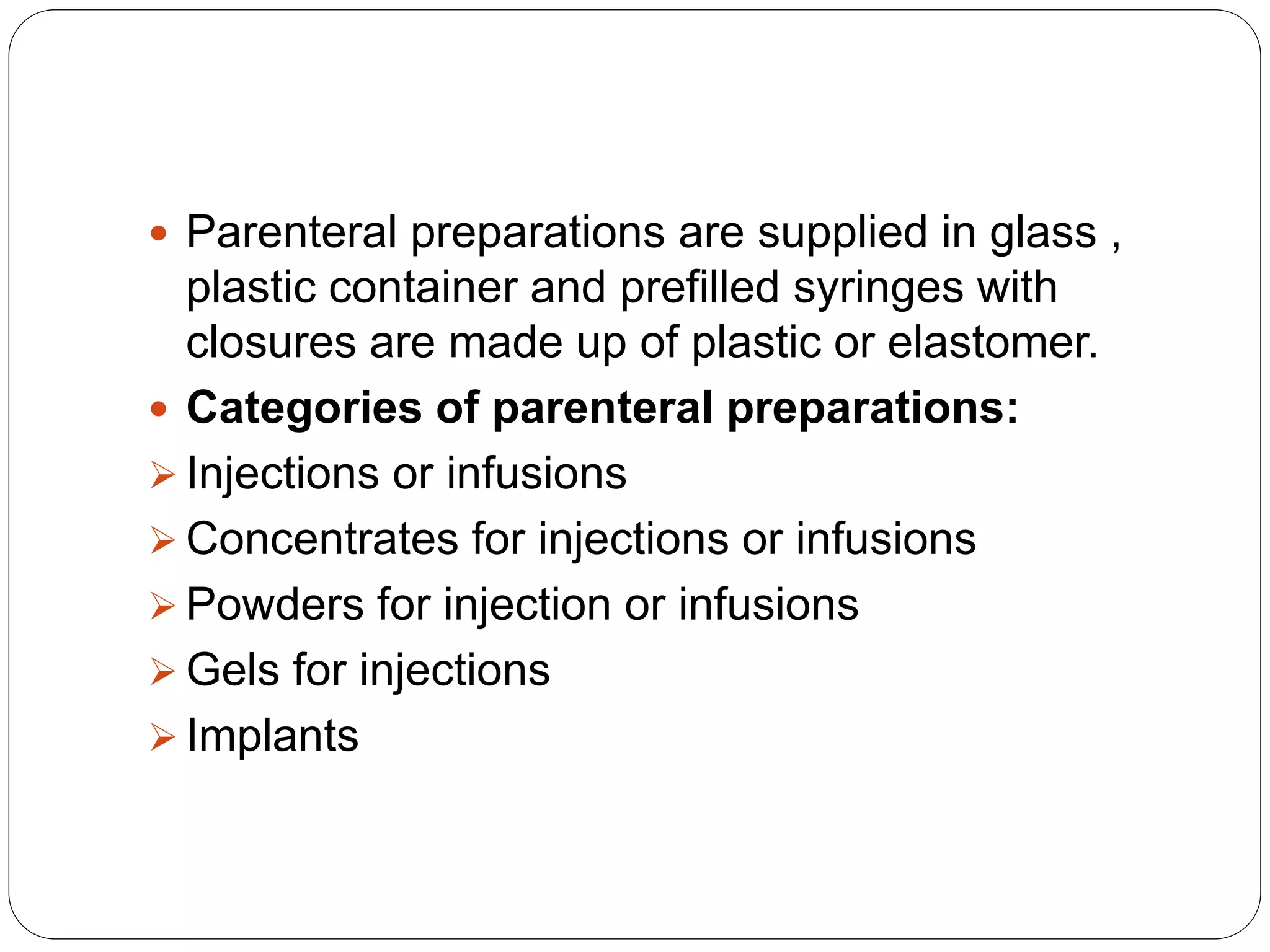 QUALITY CONTROL OF PARENTERALS,STERILE PRODUCT | PPTX