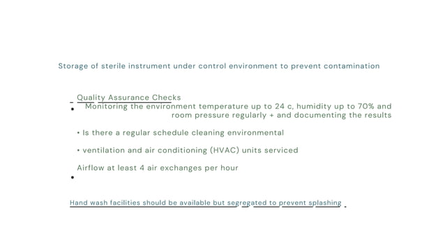 Sterile storage and transport. Storage of sterile instrument under ...
