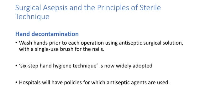 Sterile Technique.pptx | First Aid | Injuries