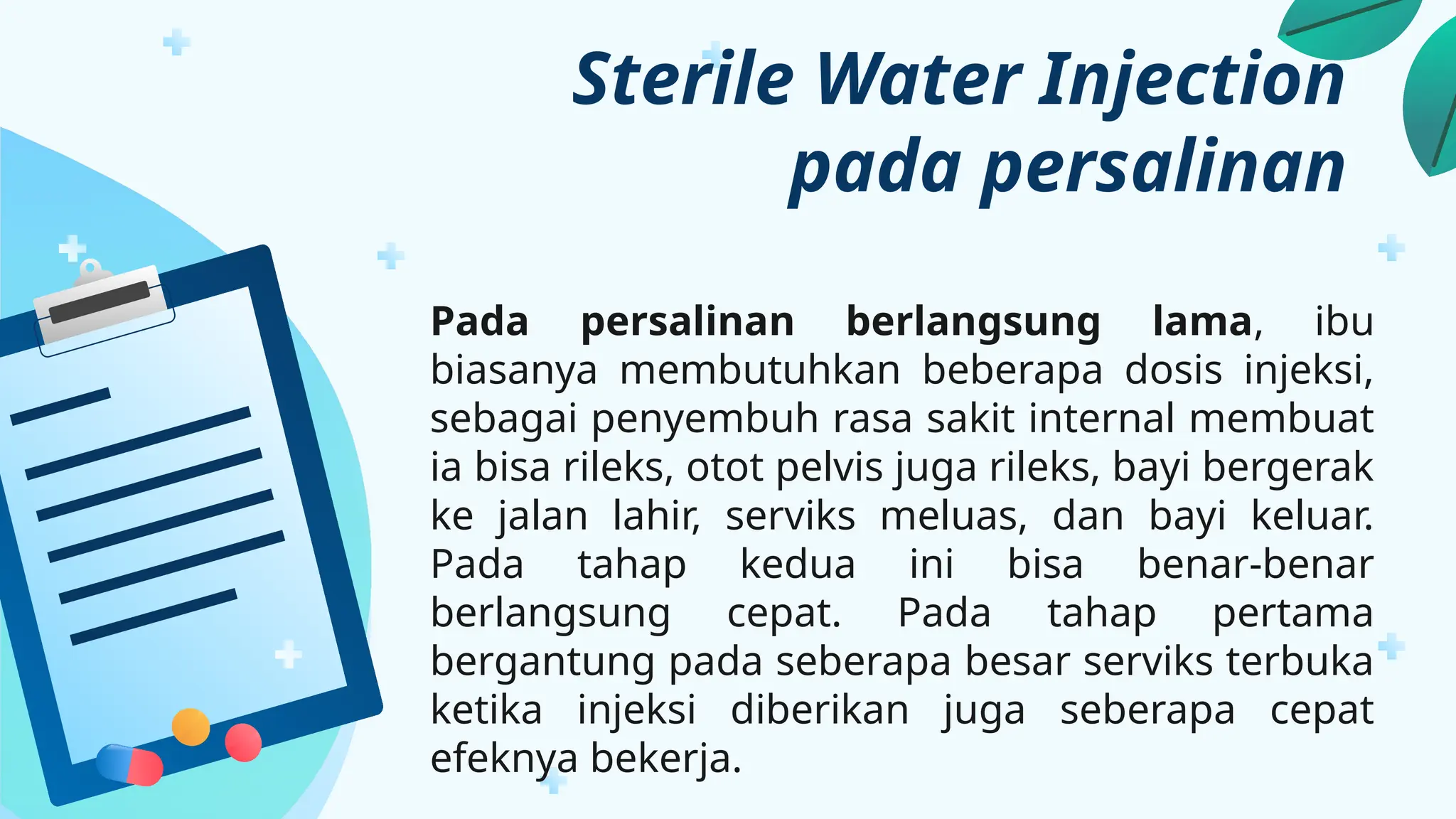 Sterile water injection selama persalinan.pptx