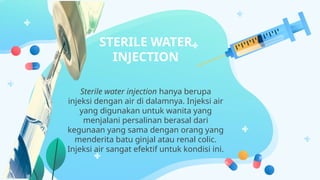 Sterile water injection selama persalinan.pptx