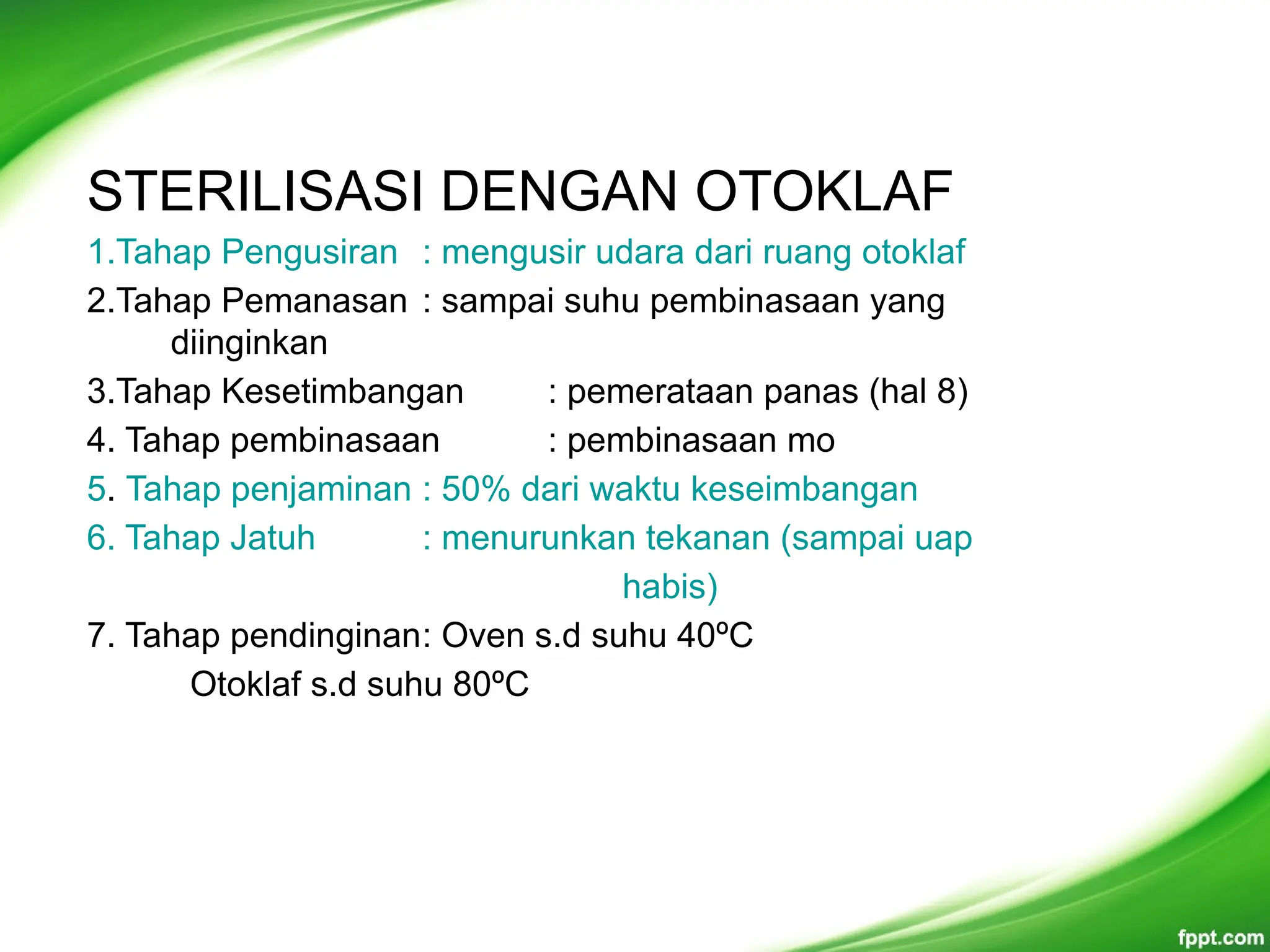 STERILISASI dasar dari pemakaian jenis alat atau obat farmasi | PPTX