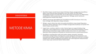 STERILISASI DAN DESINFEKSI kuliah kesehatan | PPTX