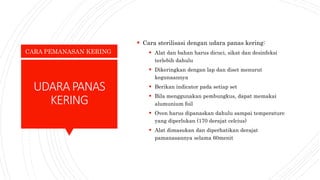 STERILISASI DAN DESINFEKSI kuliah kesehatan | PPTX