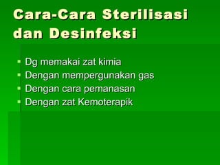 Sterilisasi dan disinfeksi | PPT