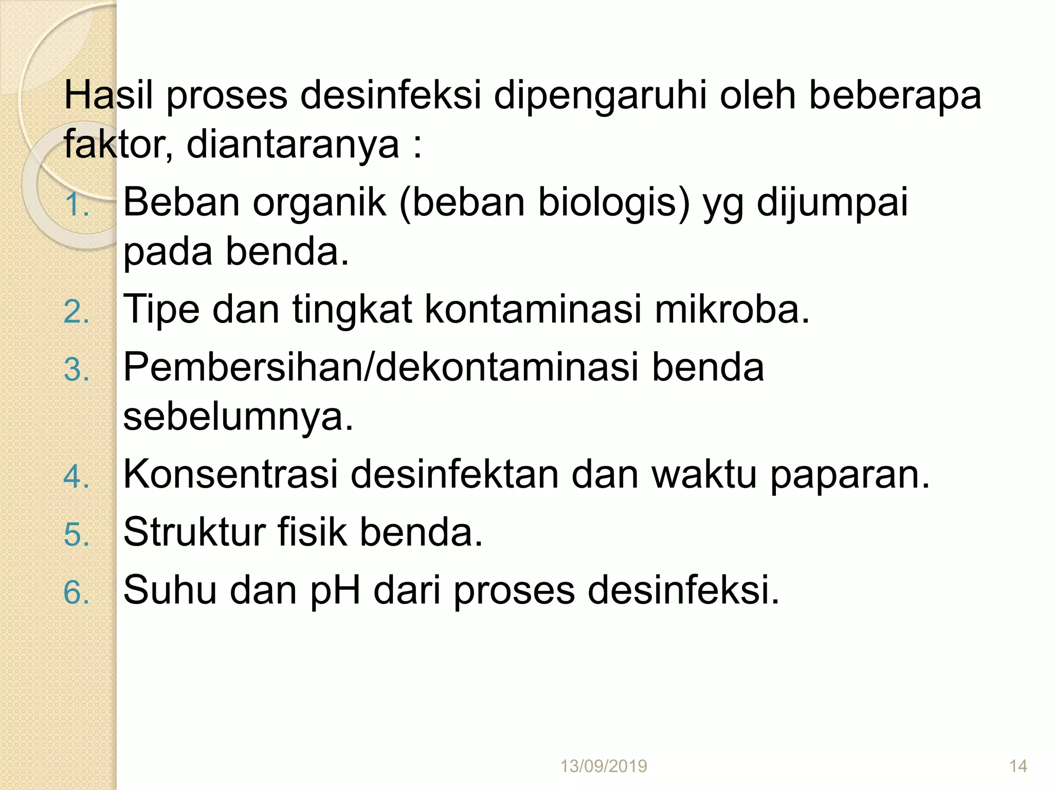 Sterilisasi, desinfeksi, dekontaminasi | PPTX