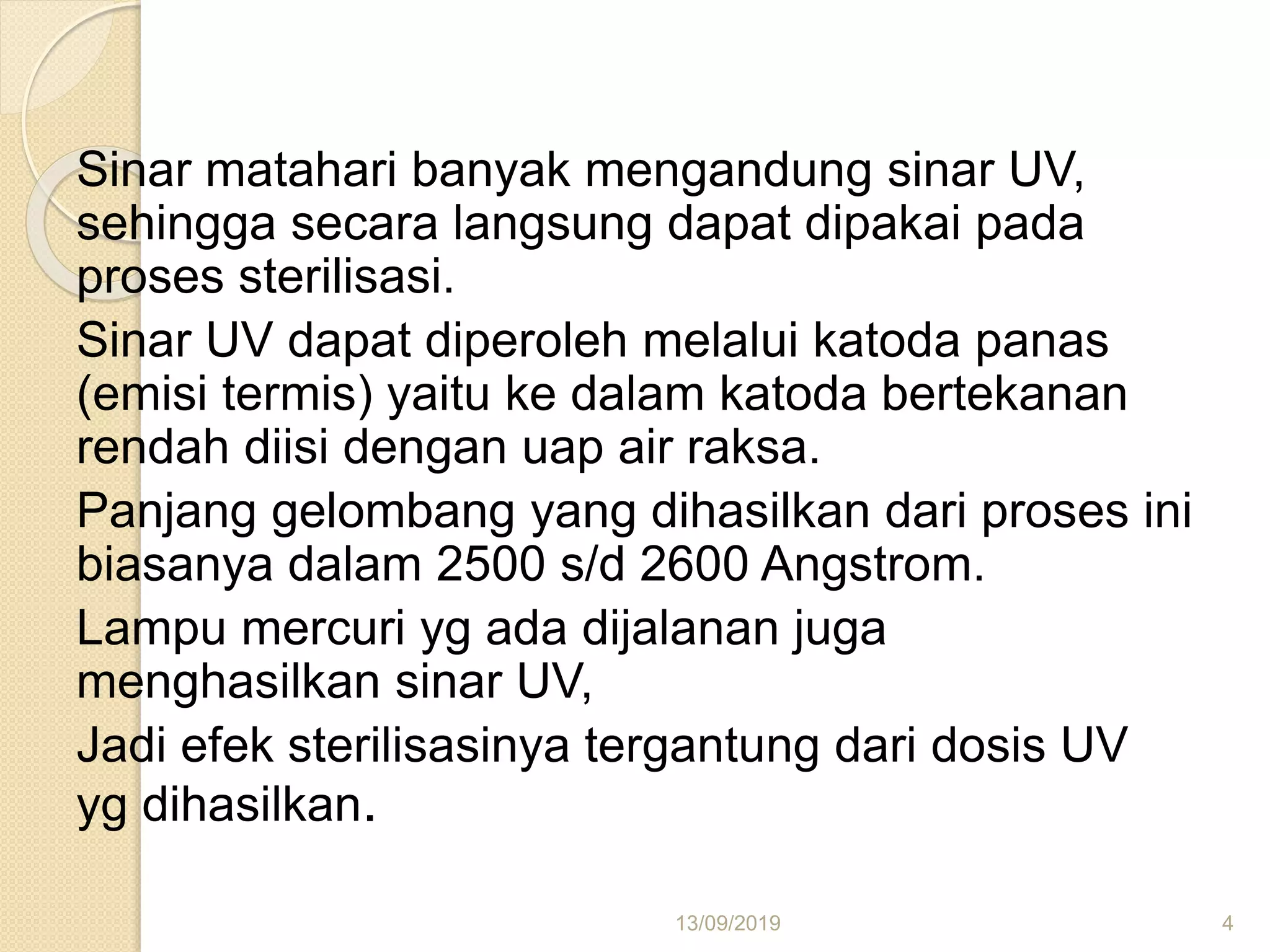 Sterilisasi, desinfeksi, dekontaminasi | PPTX