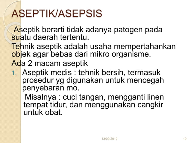 Sterilisasi, desinfeksi, dekontaminasi | PPTX