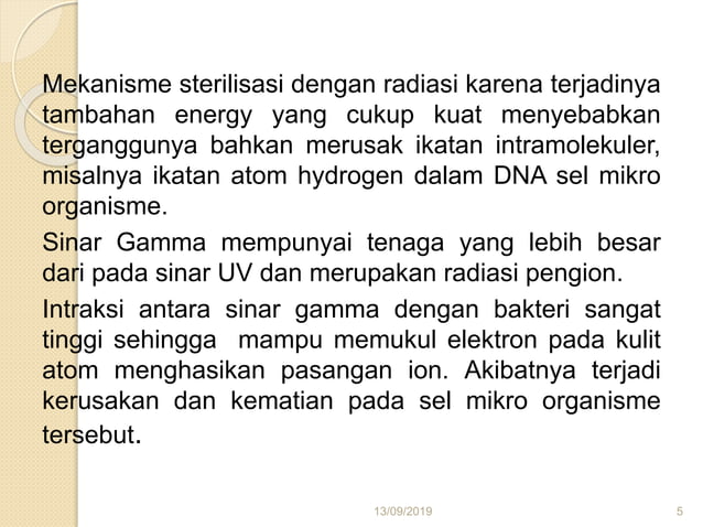Sterilisasi, desinfeksi, dekontaminasi | PPTX