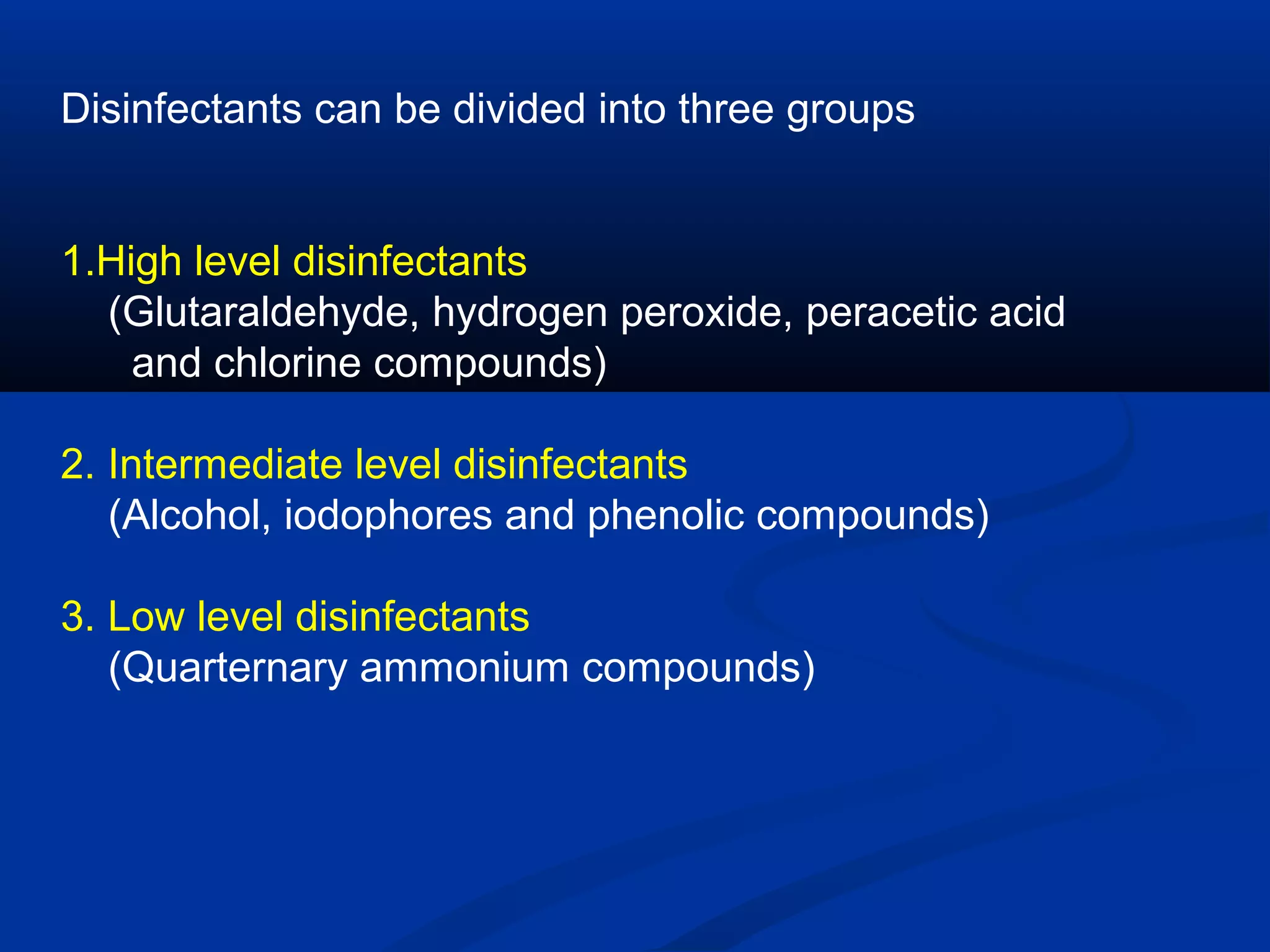 Sterilisation and disinfection | PPT
