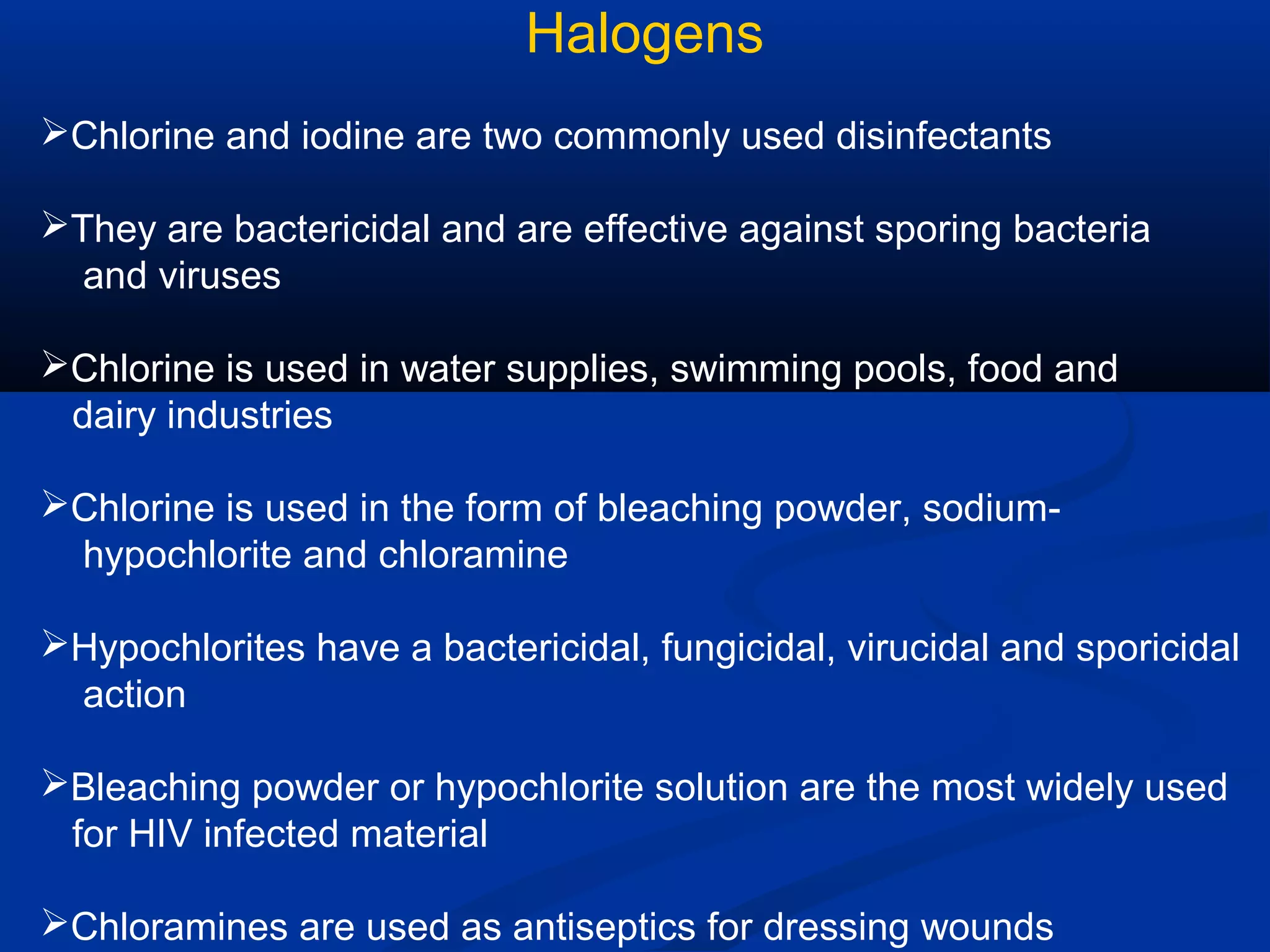 Sterilisation and disinfection | PPT