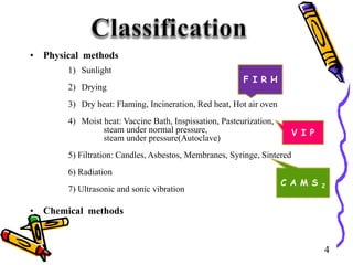 Sterilization- Basis concepts and recent advances | PPT | Indoor ...