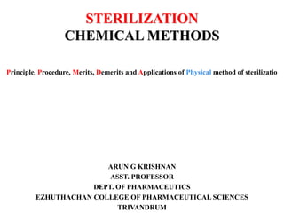 Chemical methods of sterilization | PPT