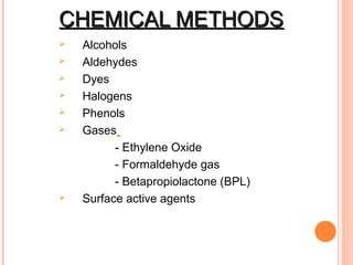 Sterilization Chemical Method | PPT