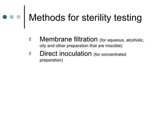 Sterility test | PPT